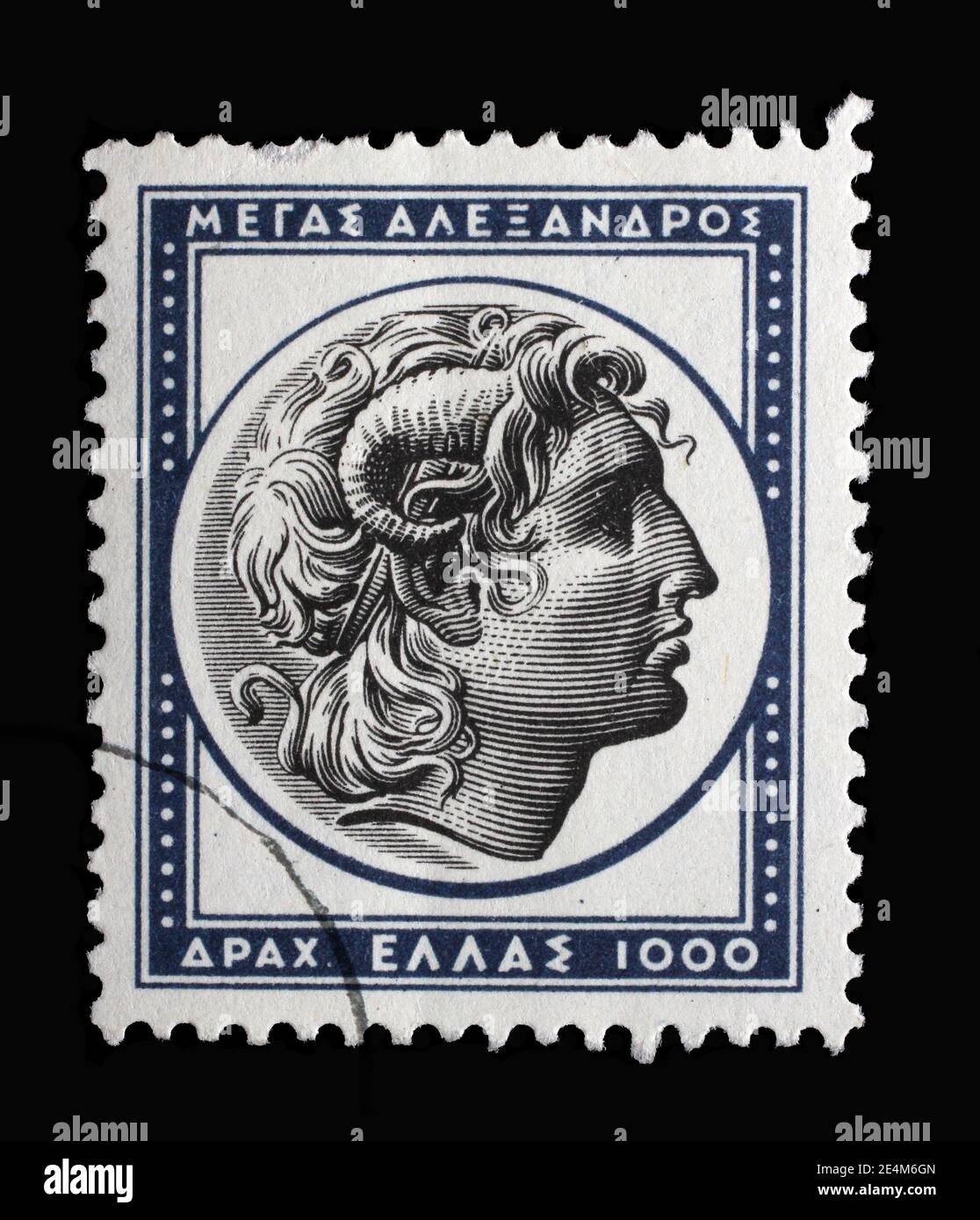 Stamp printed in Greece from the Ancient Greek Art issue shows ...