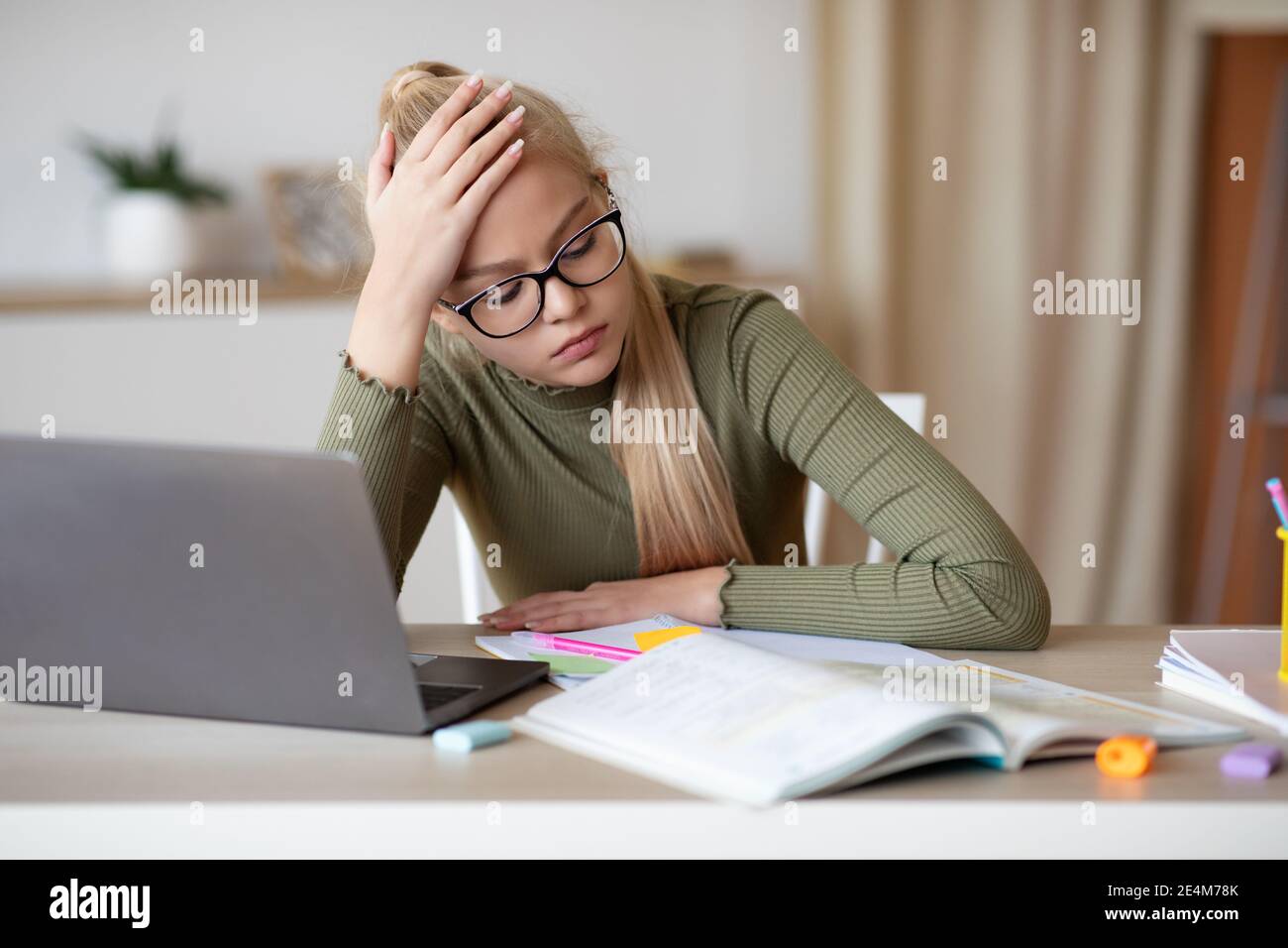 Exhausted teenager hi-res stock photography and images - Alamy
