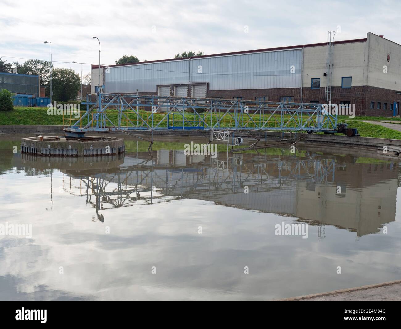 Solid sedimentation tank. City wastewater treatment is a process ...