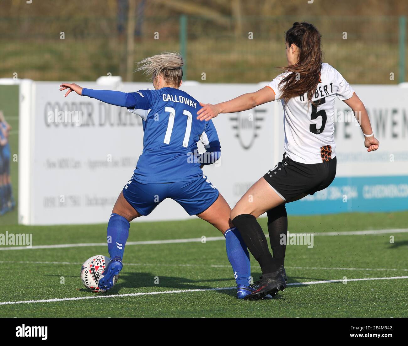 Bridget Galloway (#11 Durham) goes for goal during the FA Women's ...