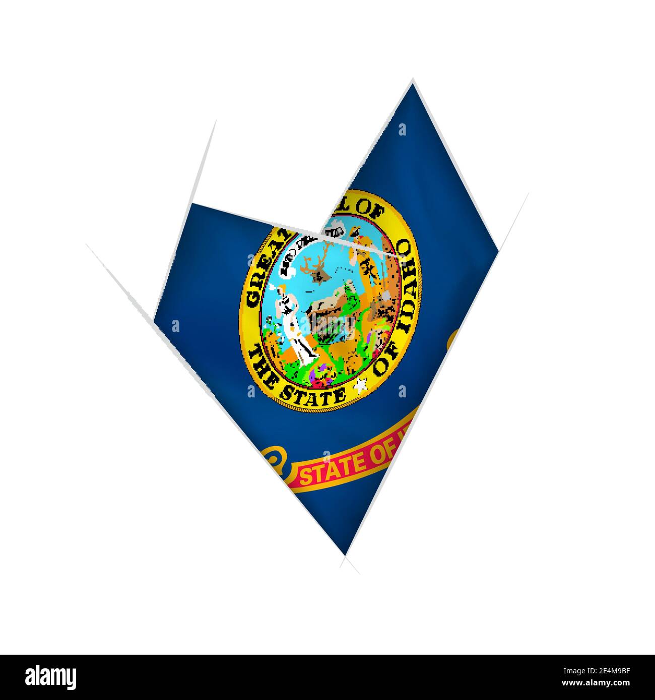 Idaho heart Stock Vector Images - Alamy