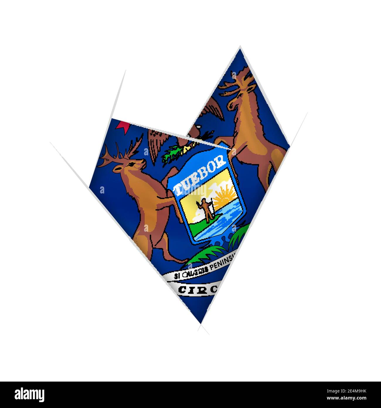 Michigan state heart Cut Out Stock Images & Pictures - Alamy