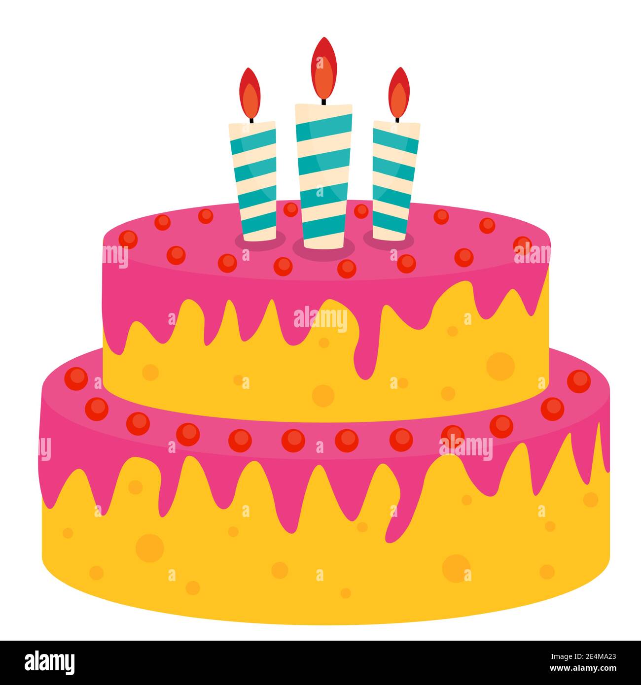 Birthday Cake Icon Vector