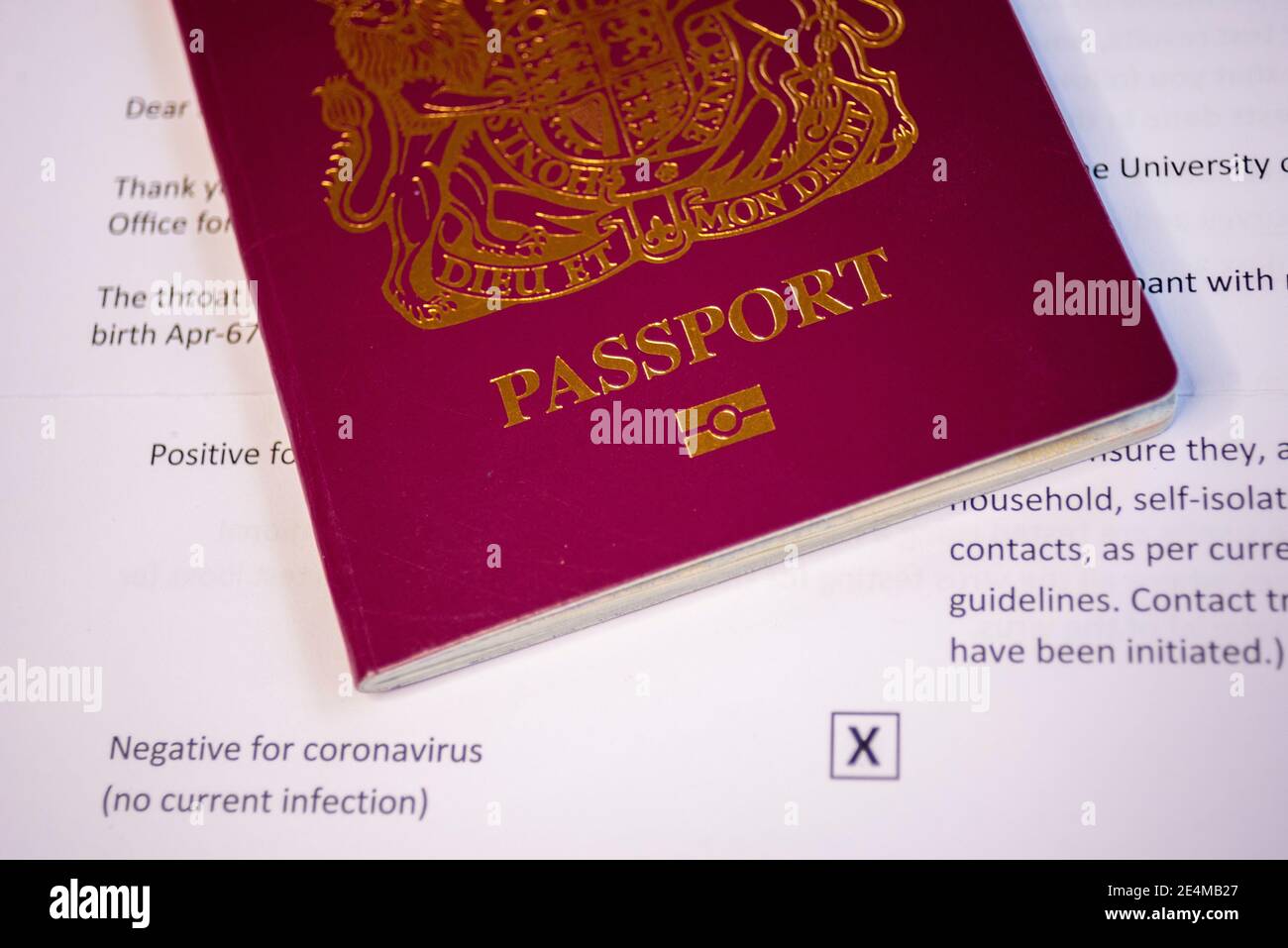 Negative COVID 19, Coronavirus test with EU passport. Clear to travel ...