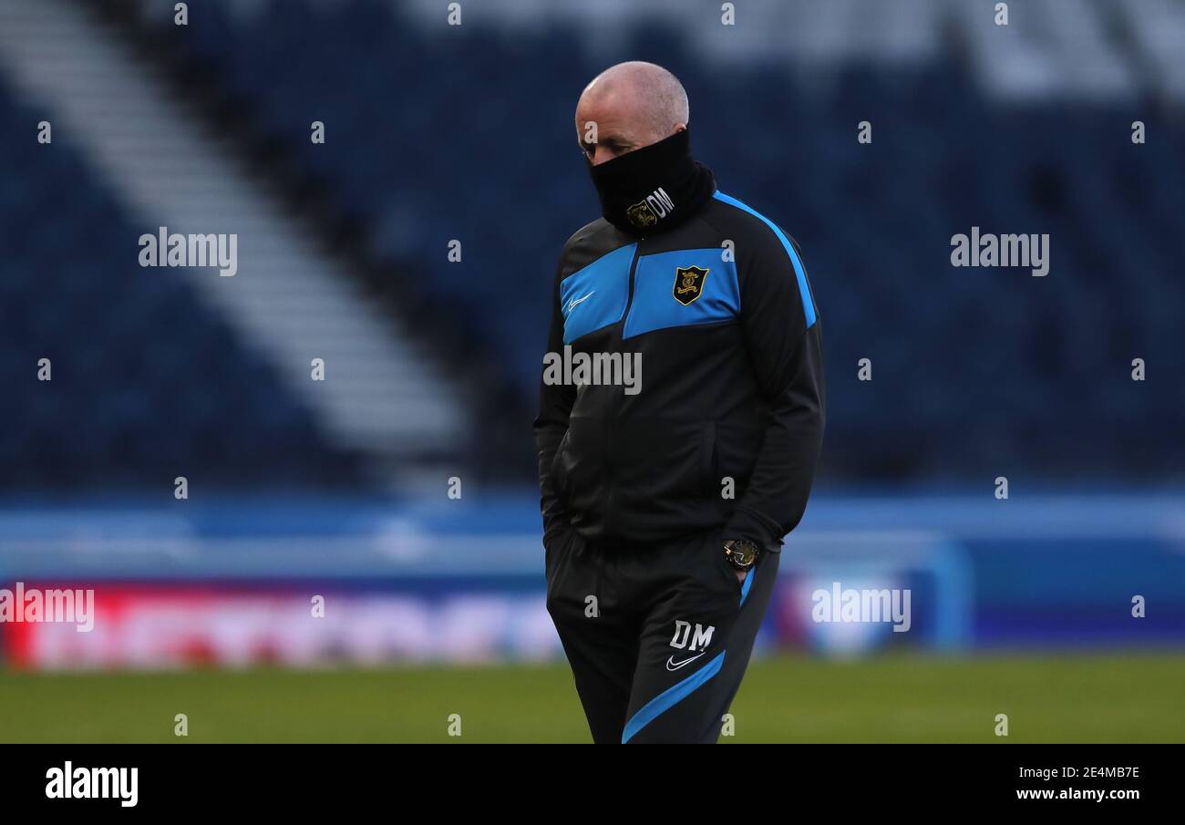 Livingston manager David Martindale before the Betfred Cup, Semi Final ...