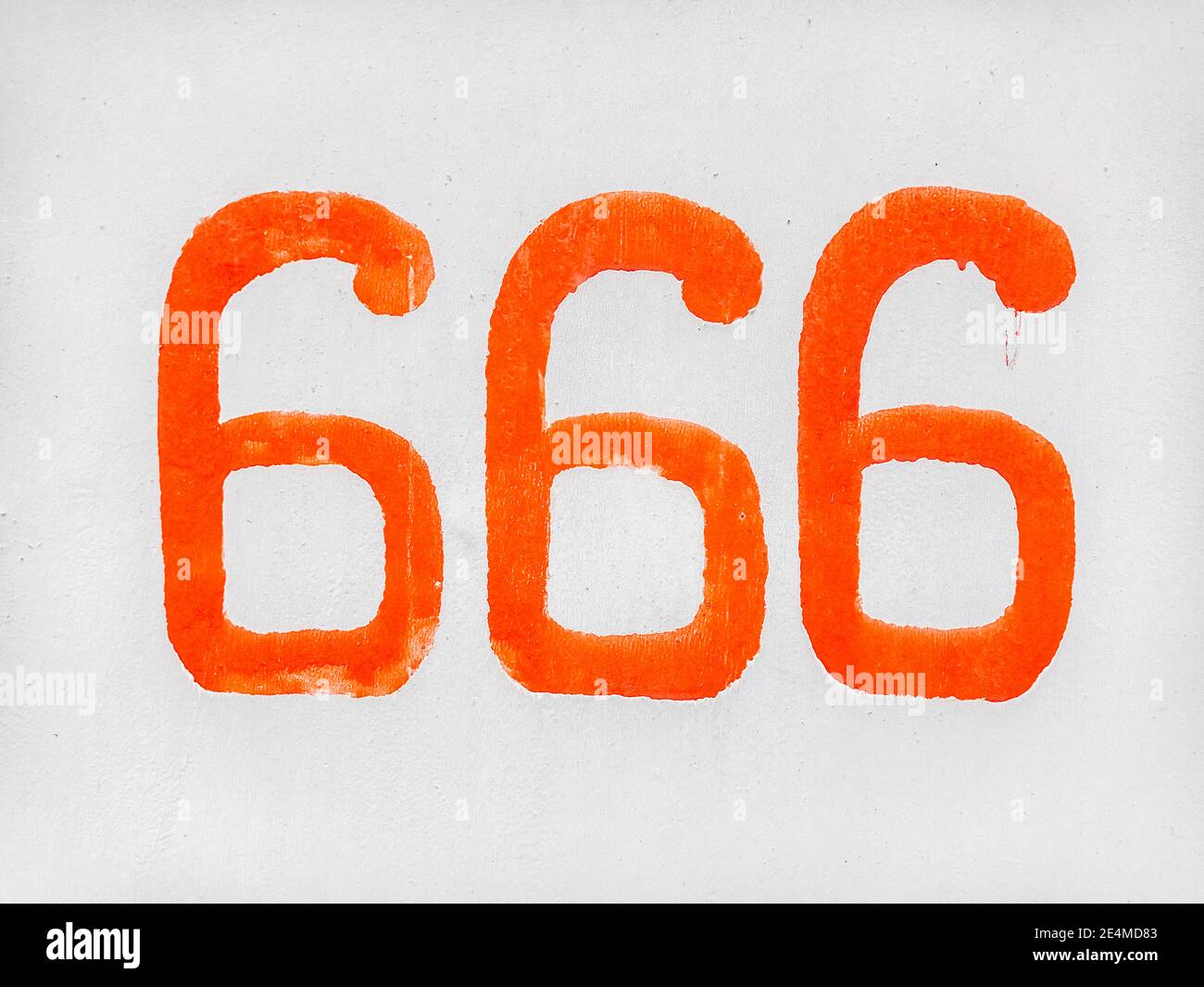 Number 666 High Resolution Stock Photography and Images - Alamy