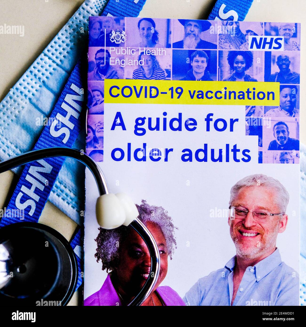 London UK, January 24 2021, COVID-19 Vaccination NHS Patient Guide For ...