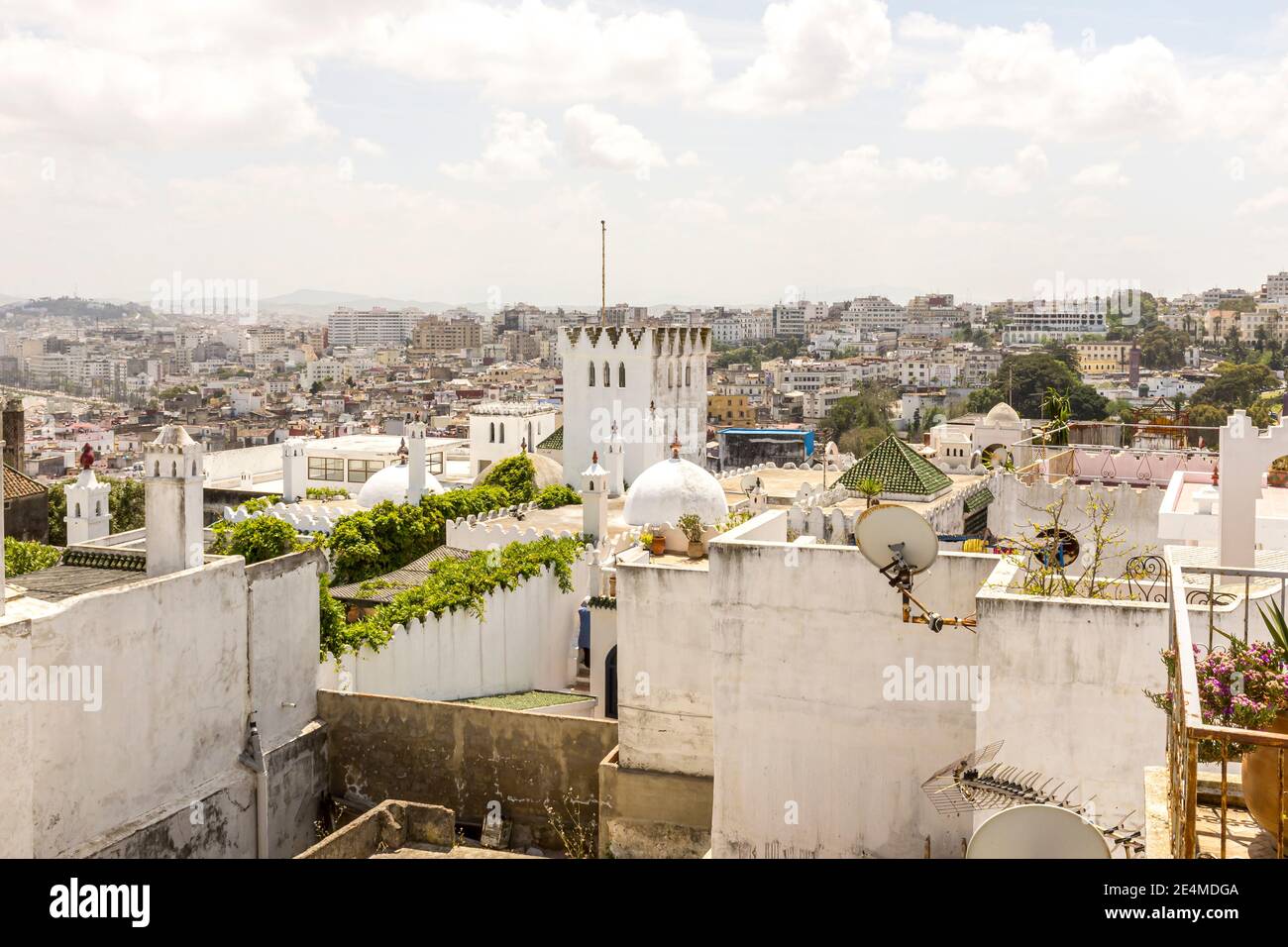 Rooftops over the Kasbah of Tangier in Morocco Stock Photo - Alamy