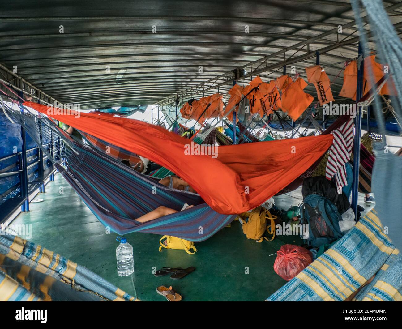 Amazon River, Peru - Sep 19, 2019: Portrait of a small girl on the ...