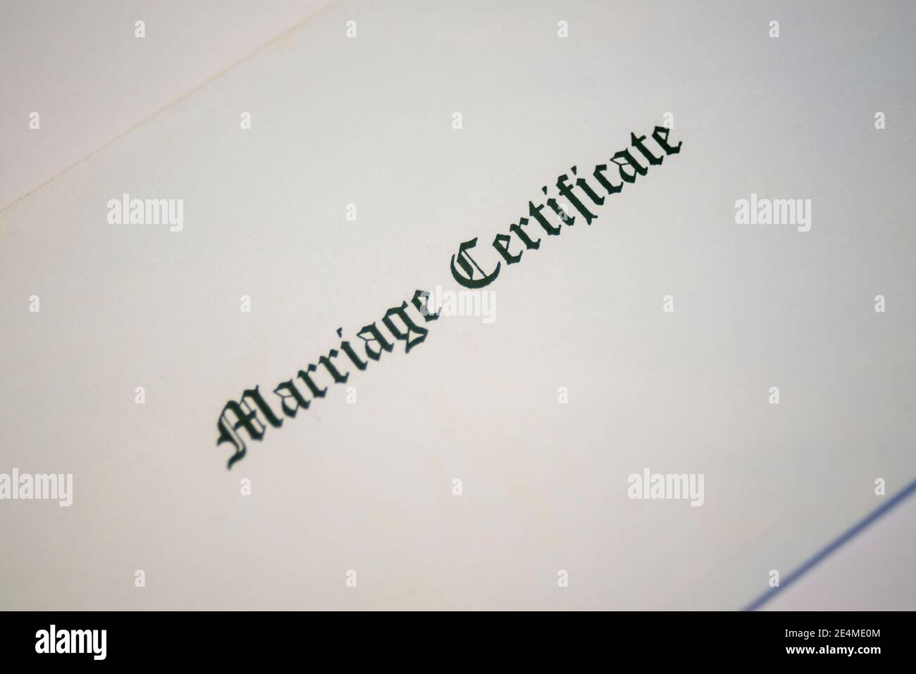 Marriage certificate hi-res stock photography and images - Alamy