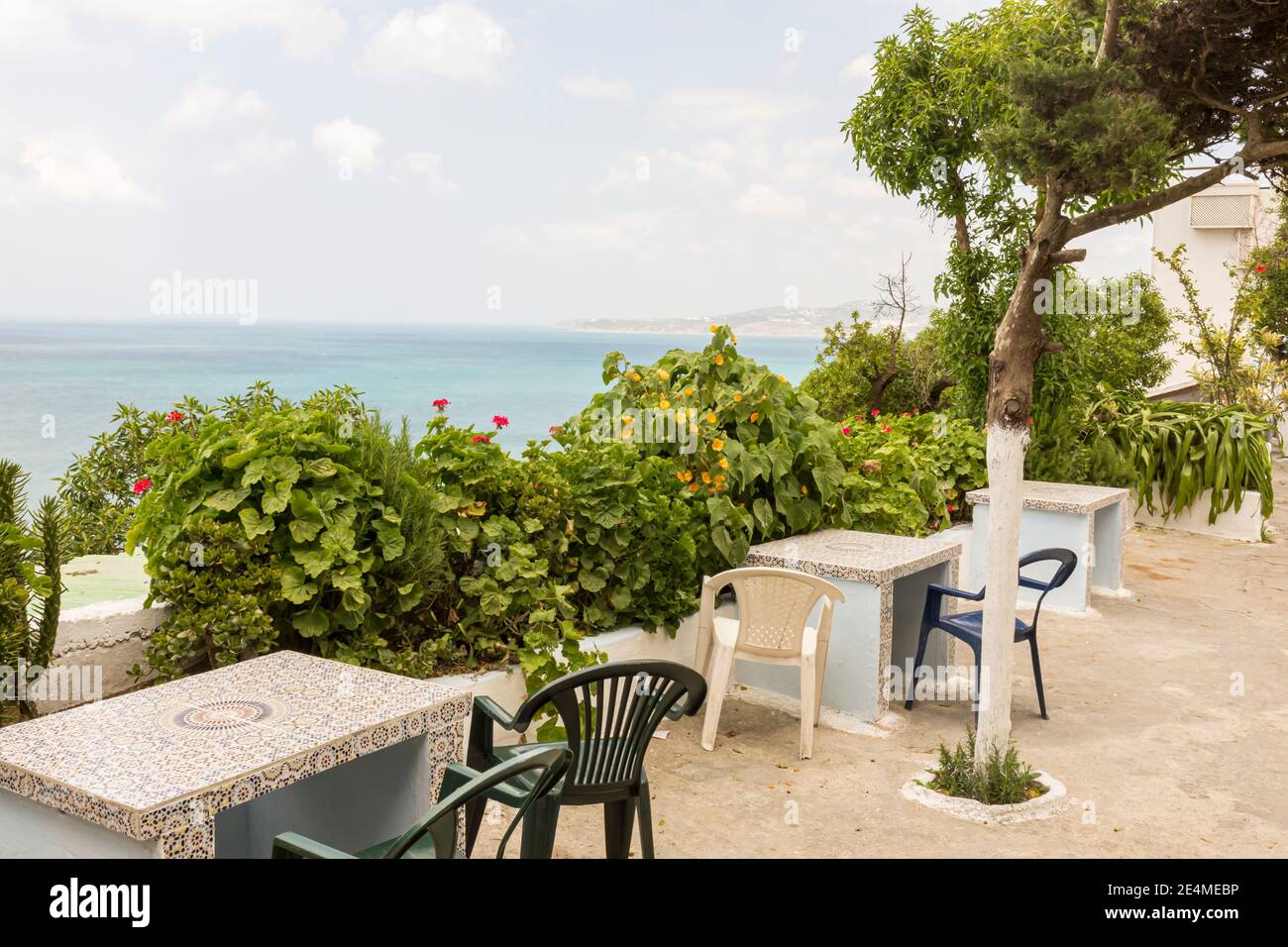 Tangiers cafe hafa hi-res stock photography and images - Alamy