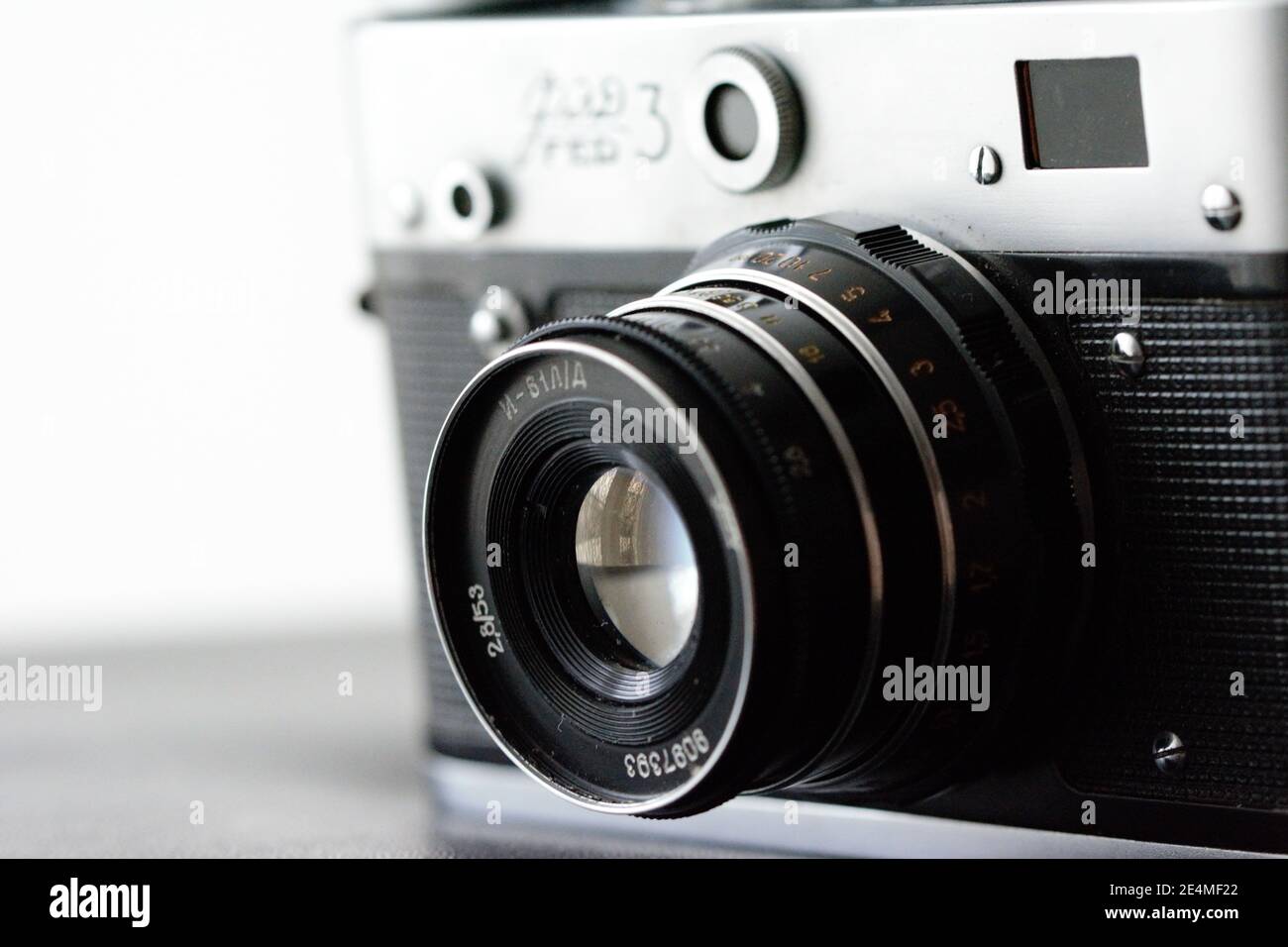 FED 3, Vintage Ukrainian Camera Stock Photo - Alamy