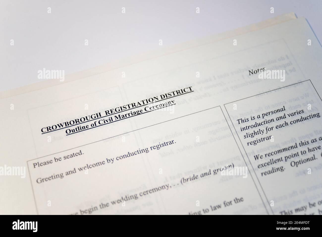 Outline of civil marriage ceremonies. Information for wedding ceremony ...