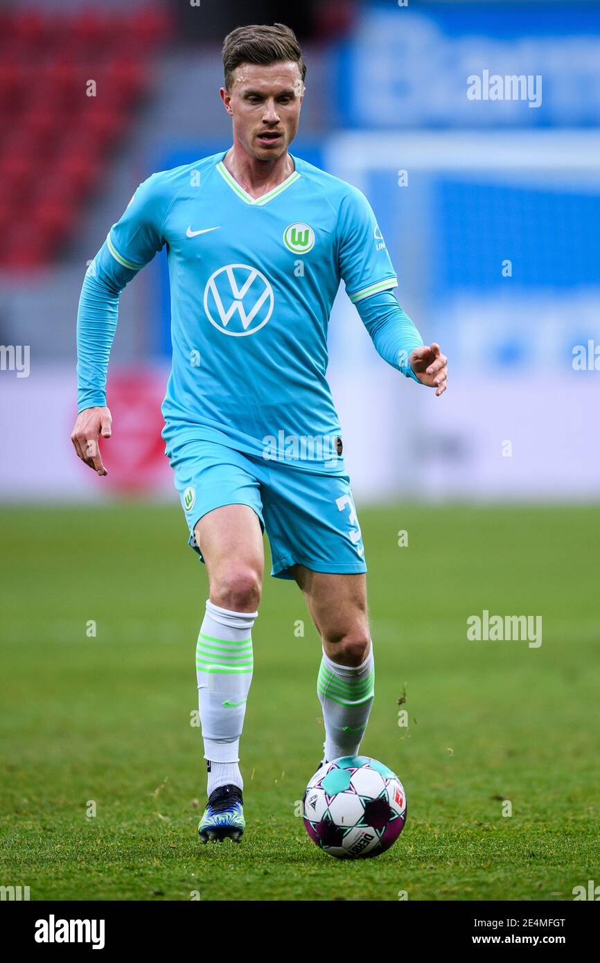 Leverkusen, Deutschland. 23rd Jan, 2021. Yannick Gerhardt (VfL). GES ...
