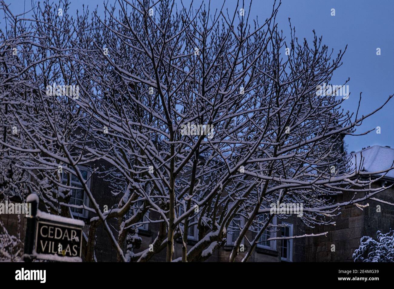 Snow in Bath/Snow 2021 Stock Photo - Alamy