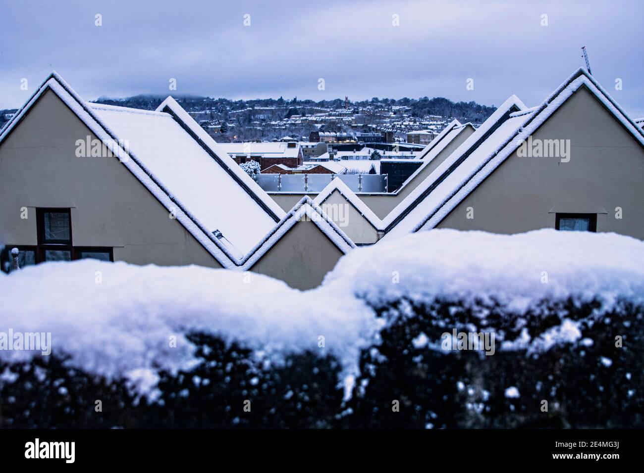 Snow in Bath/Snow 2021 Stock Photo - Alamy