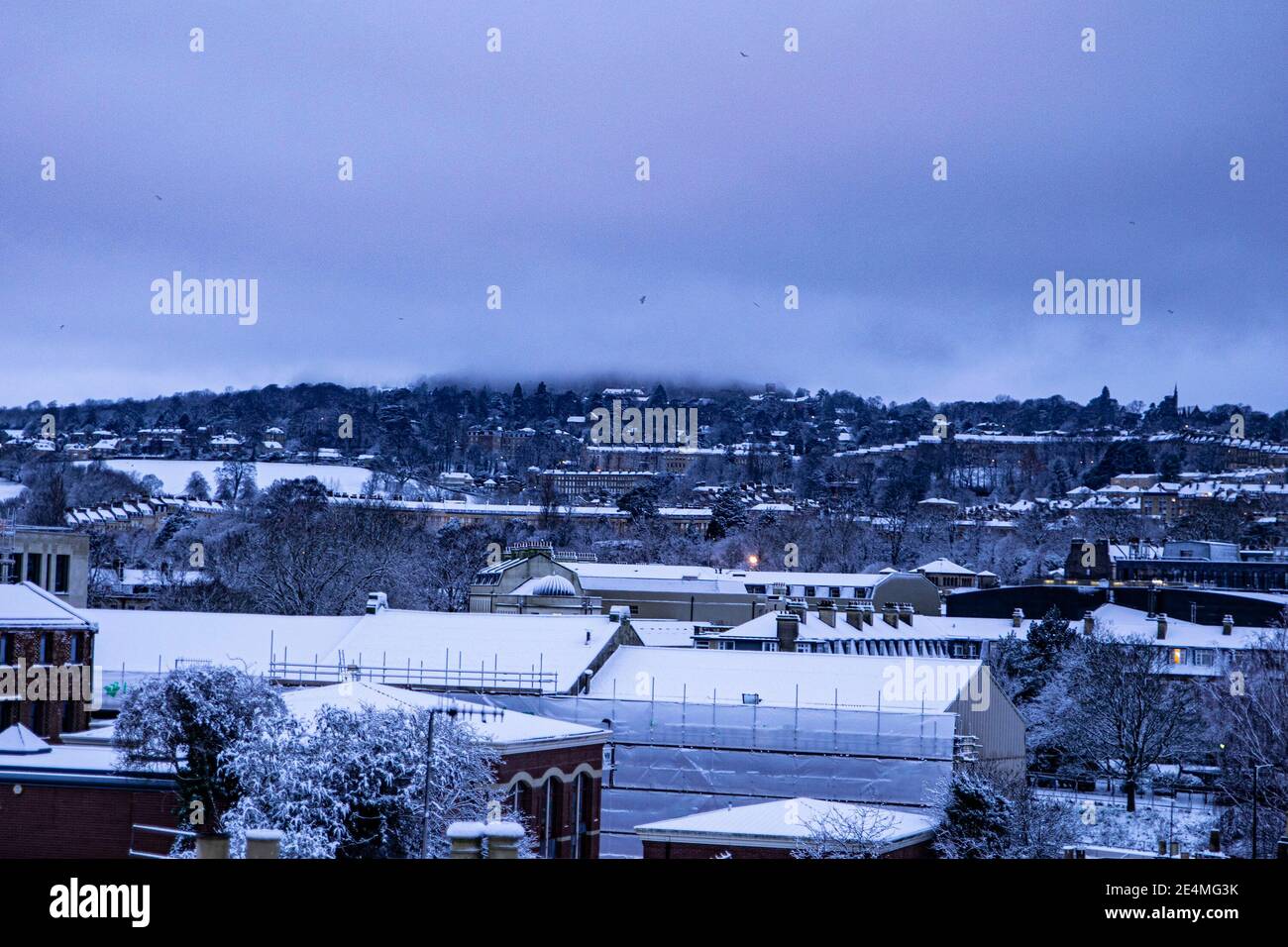 Snow in Bath/Snow 2021 Stock Photo - Alamy