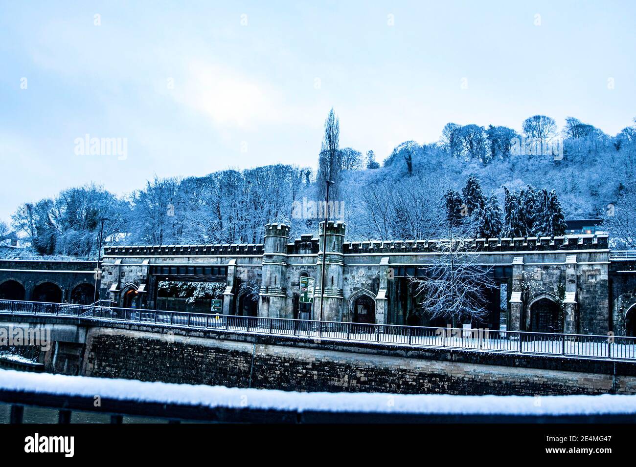 Snow in Bath/Snow 2021 Stock Photo - Alamy