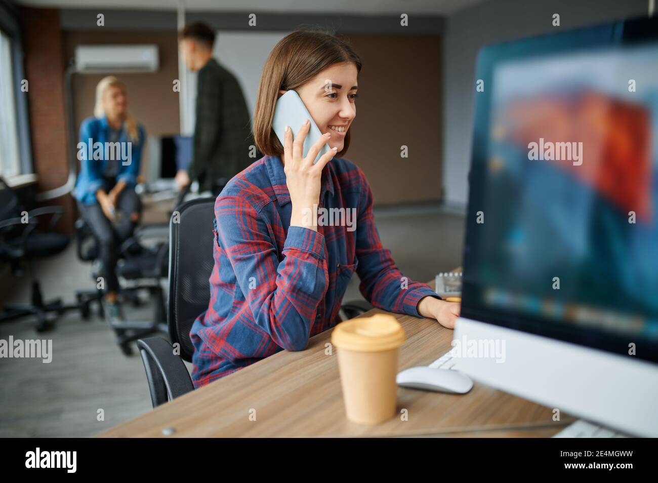 Talking specialist hi-res stock photography and images - Alamy