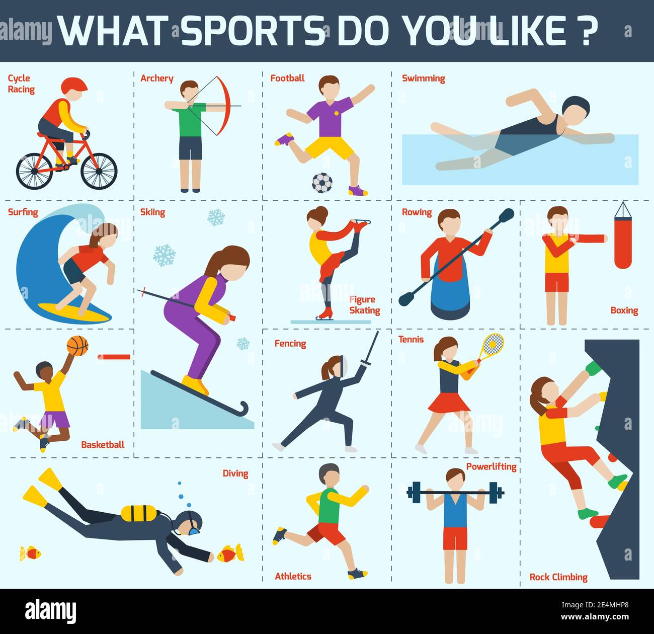 Sports icons set with cycle racing archery football swimming isolated ...