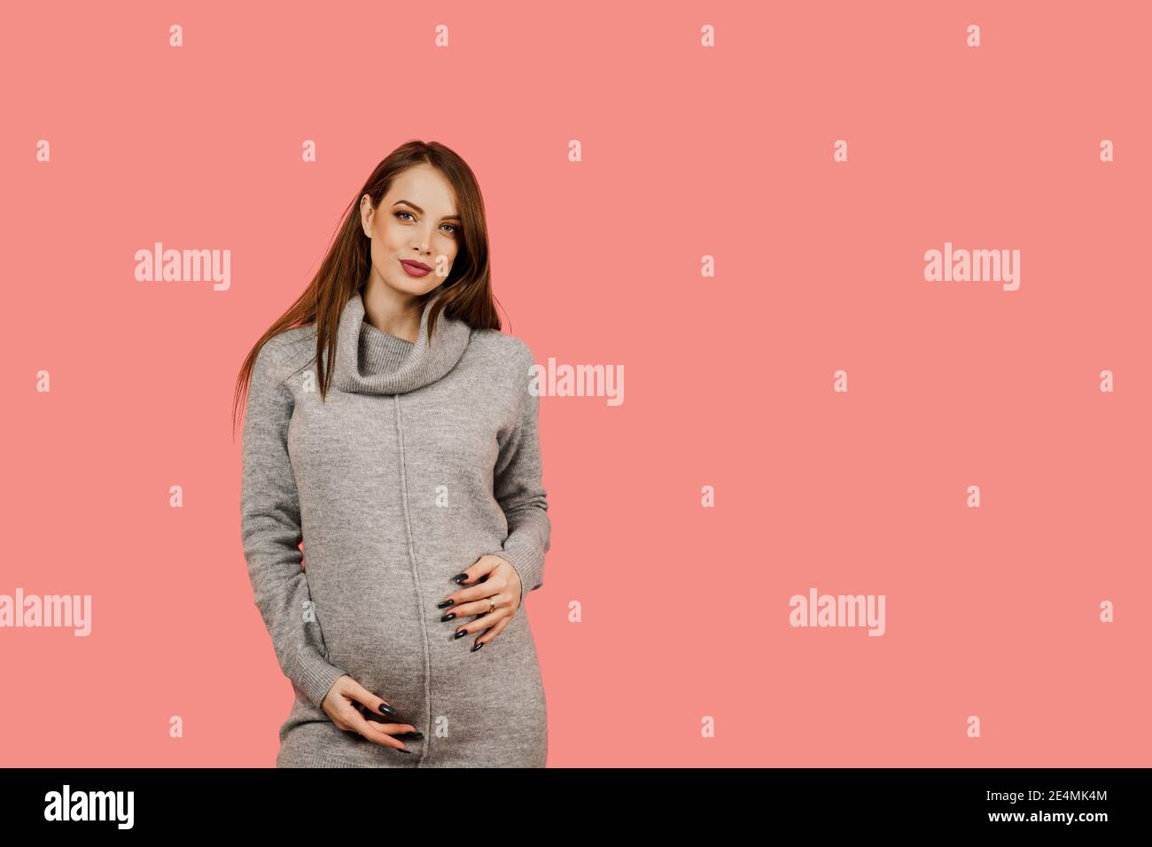 Pregnant woman. Expectation of the child. Maternity leave. Pregnancy of ...