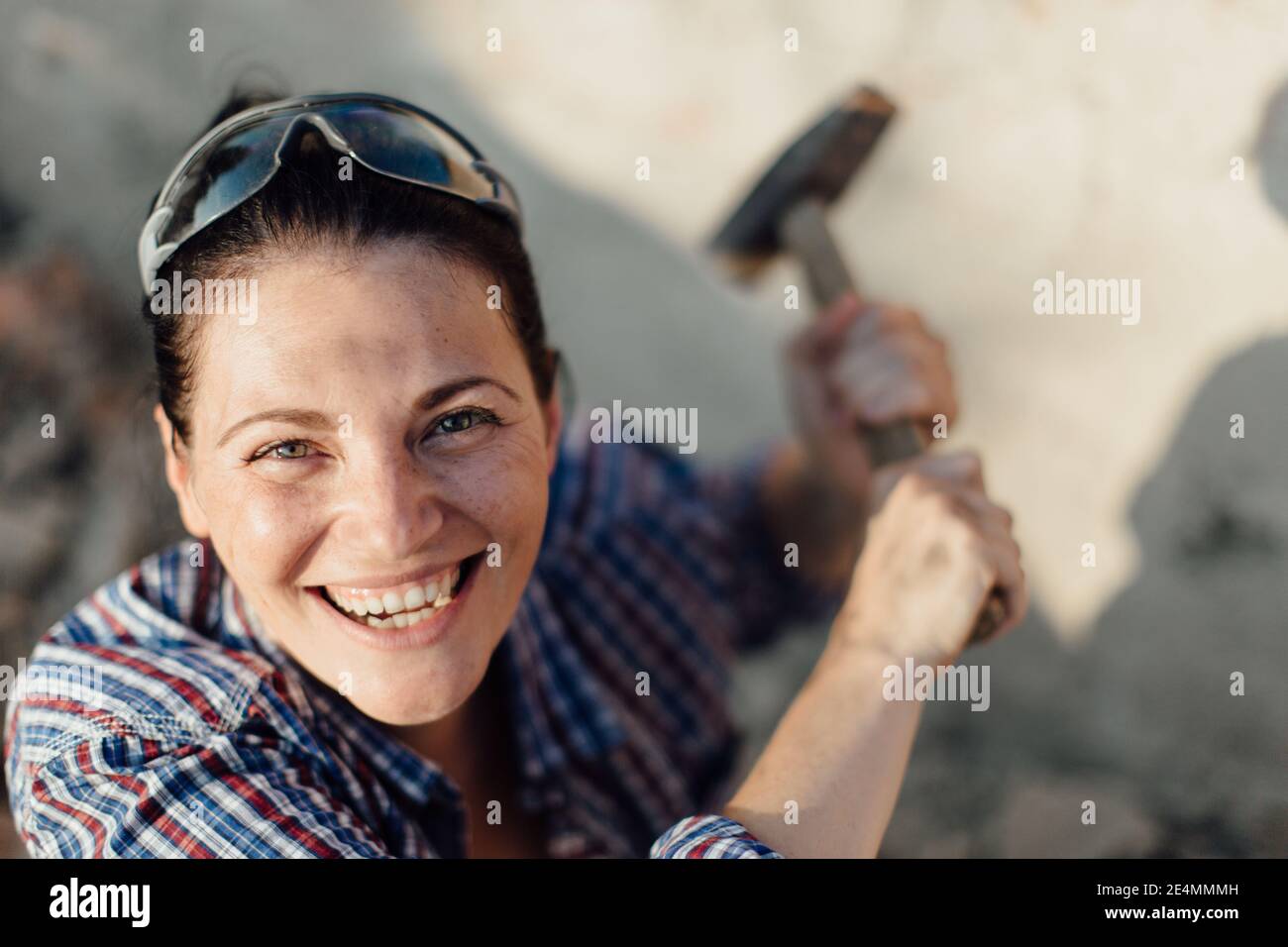 Close up portrait of woman broad face hi-res stock photography and ...