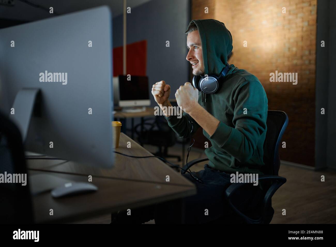 Happy hacker hi-res stock photography and images - Alamy