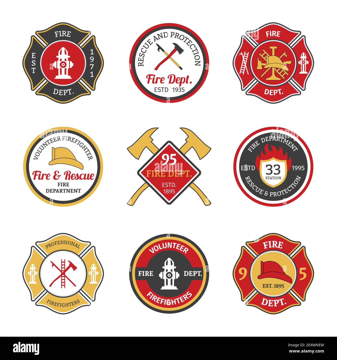 Fire department rescue and protection volunteers and professional ...