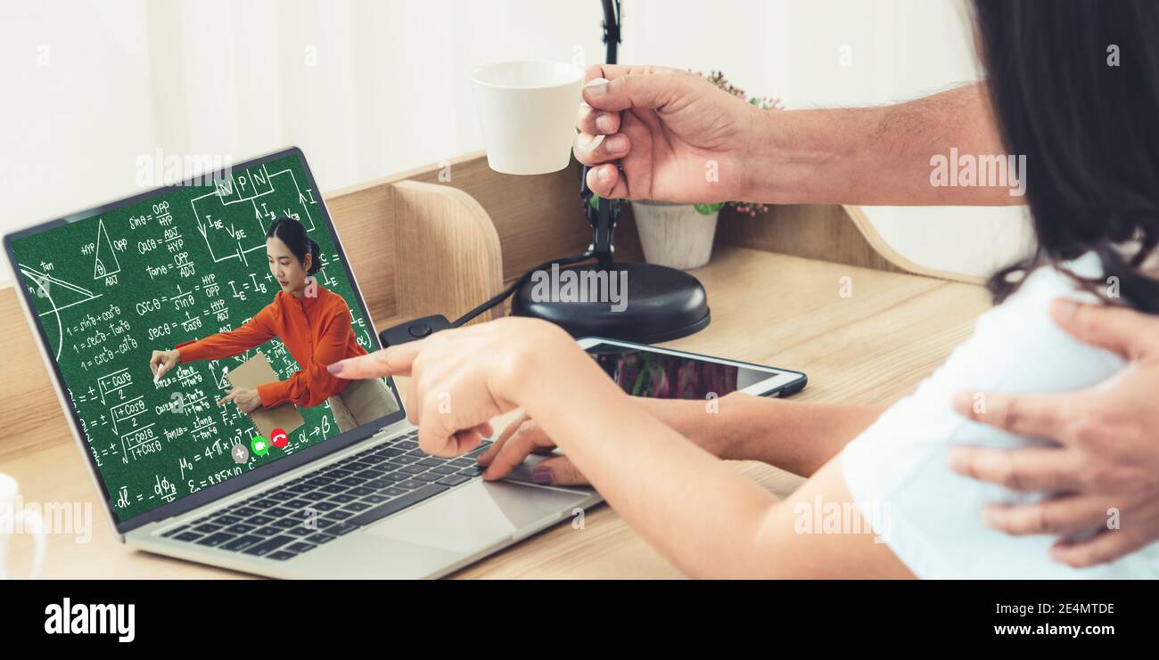 Distance learning out of school hi-res stock photography and images - Alamy