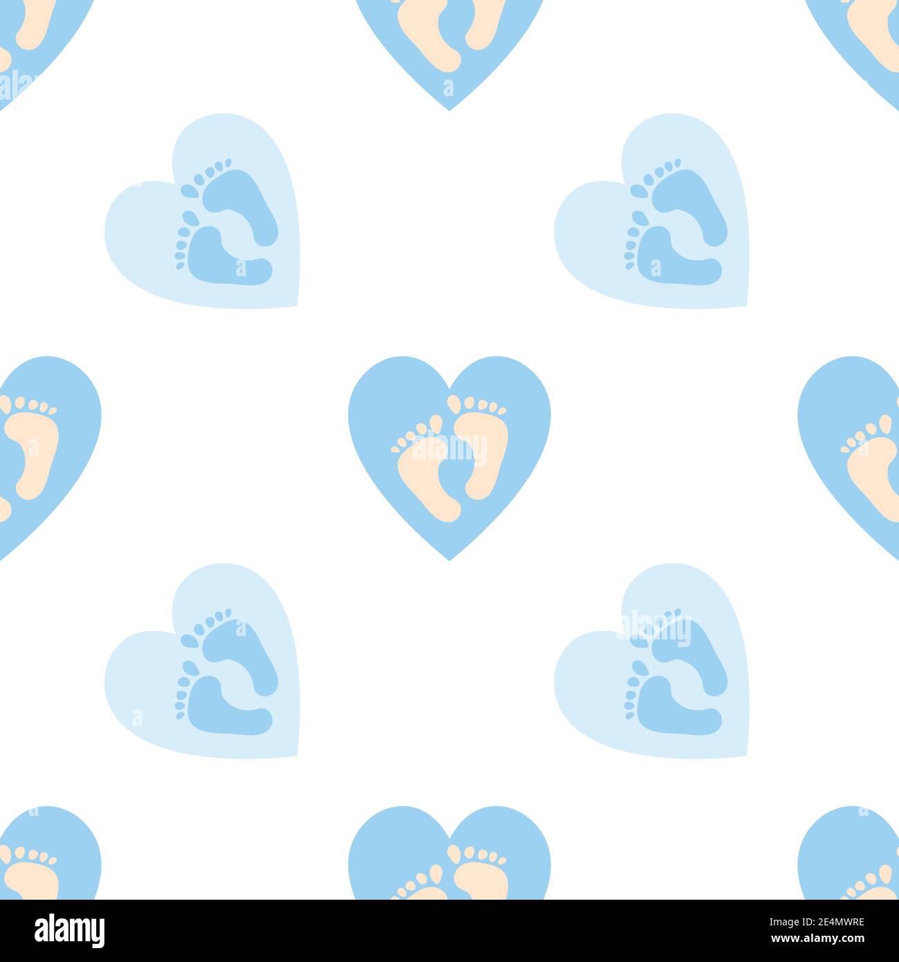 Blue help babies symbol icon isolated seamless pattern on white ...