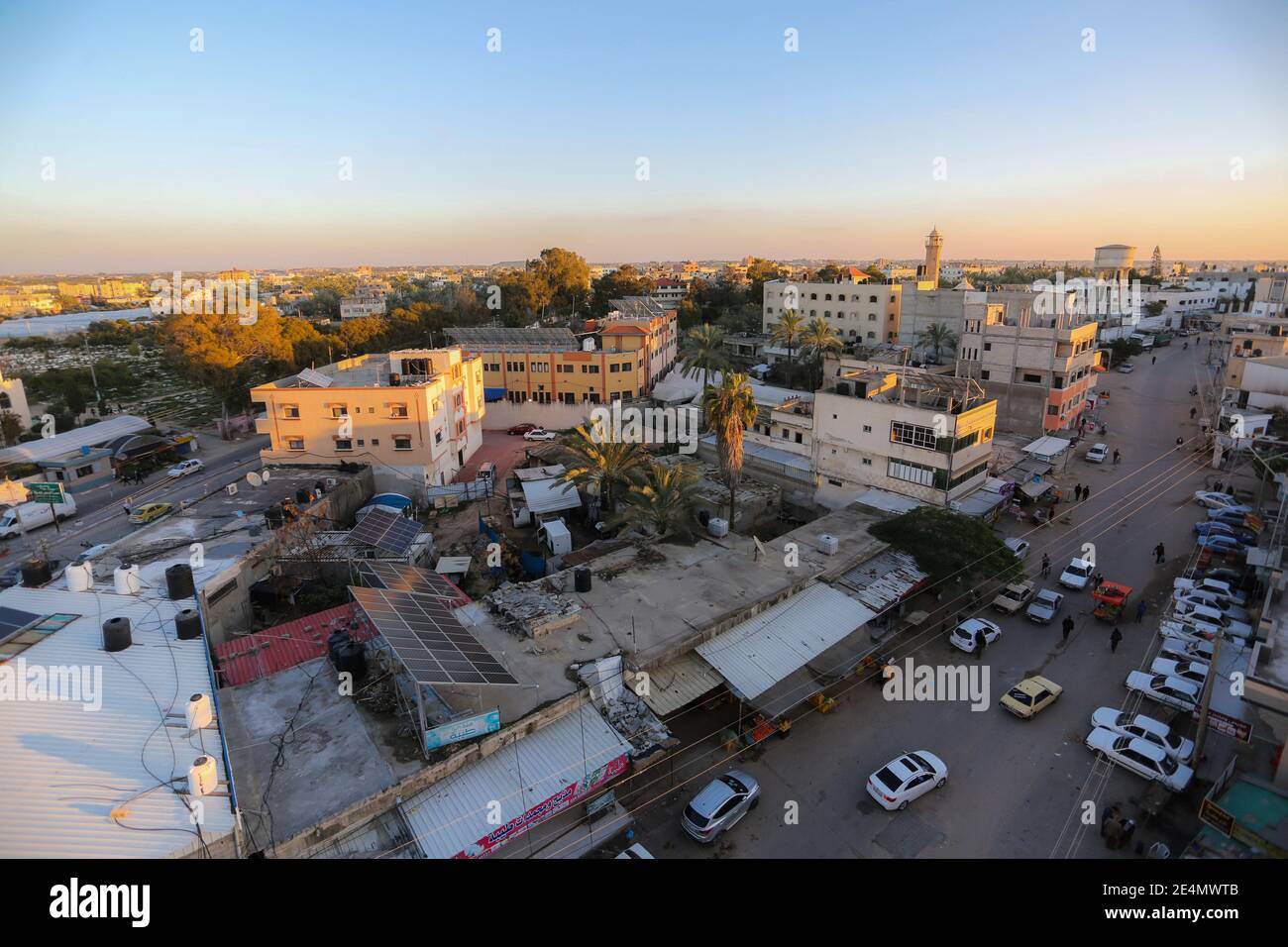 Deir Al-Balah, The Gaza Strip, Palestine. 24th Jan, 2021. Overview of ...