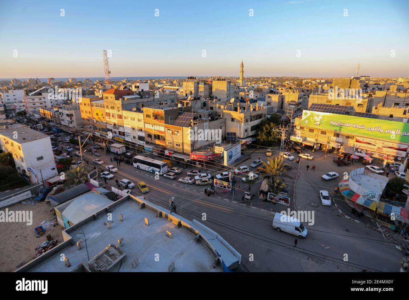 Deir Al-Balah, The Gaza Strip, Palestine. 24th Jan, 2021. Overview of ...