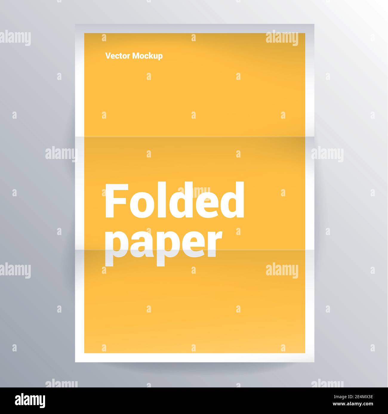 folded yellow paper vector template Stock Vector Image & Art - Alamy