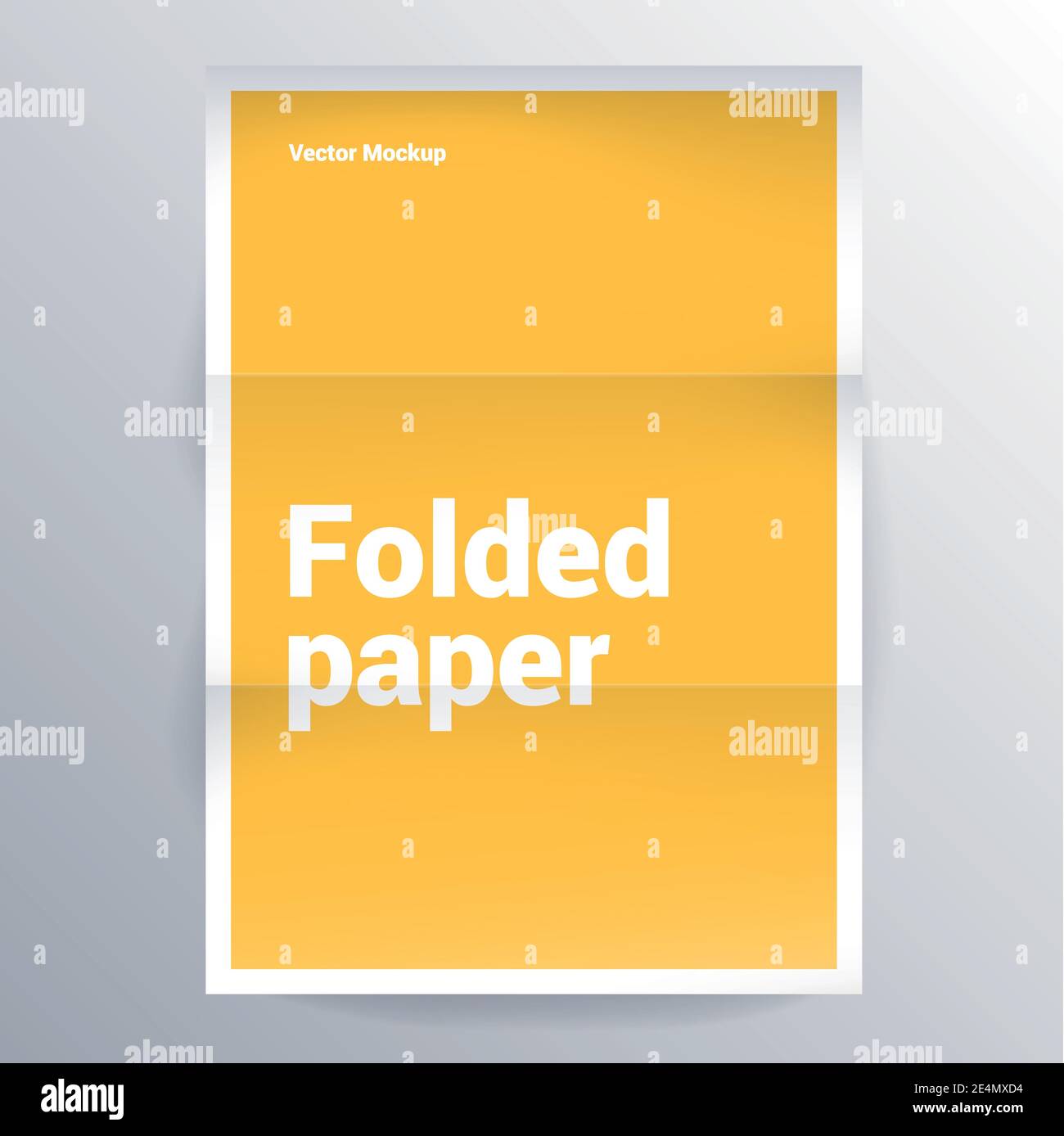 folded yellow paper vector template Stock Vector Image & Art - Alamy