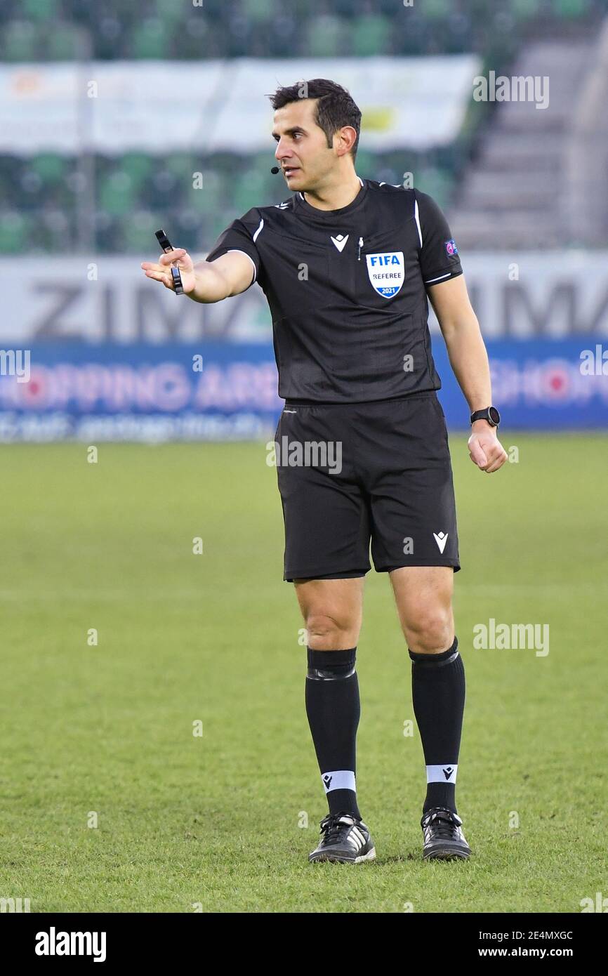 24.01.2021, St. Gallen, Kybunpark, Soccer Super League: FC St.Gallen ...