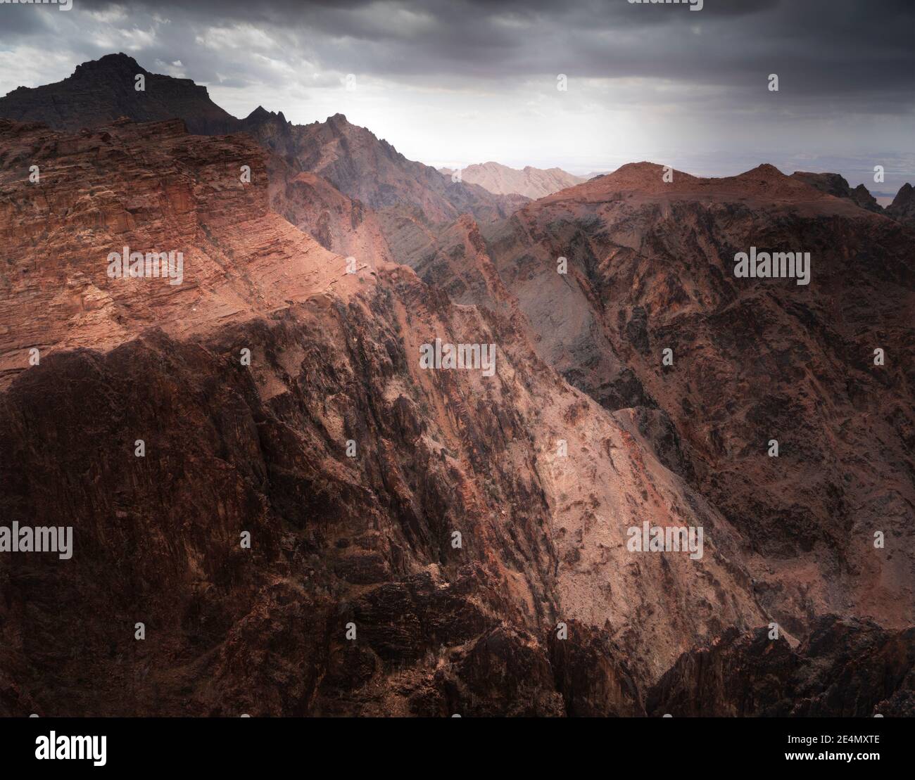 Epic Landscape Scenes of the Rift Valley in Wadi Musa / Petra, with ...