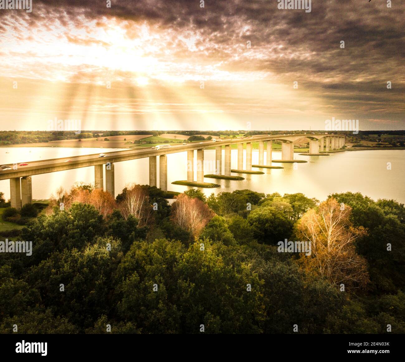 Orwell bridge autumn hi-res stock photography and images - Alamy