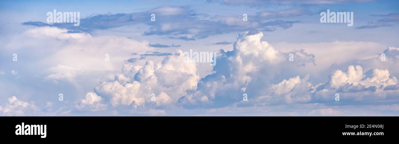Clouds in the overcast sky view. Climate, environment and weather ...