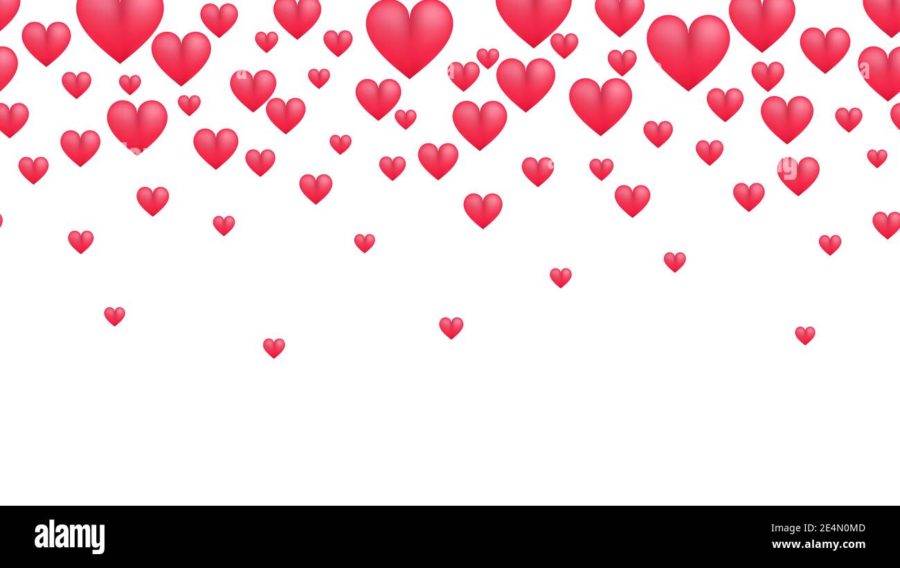 Red flying hearts template Stock Vector Image & Art - Alamy