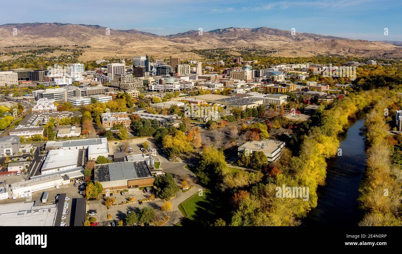 Aerial downtown boise idaho hi-res stock photography and images - Alamy