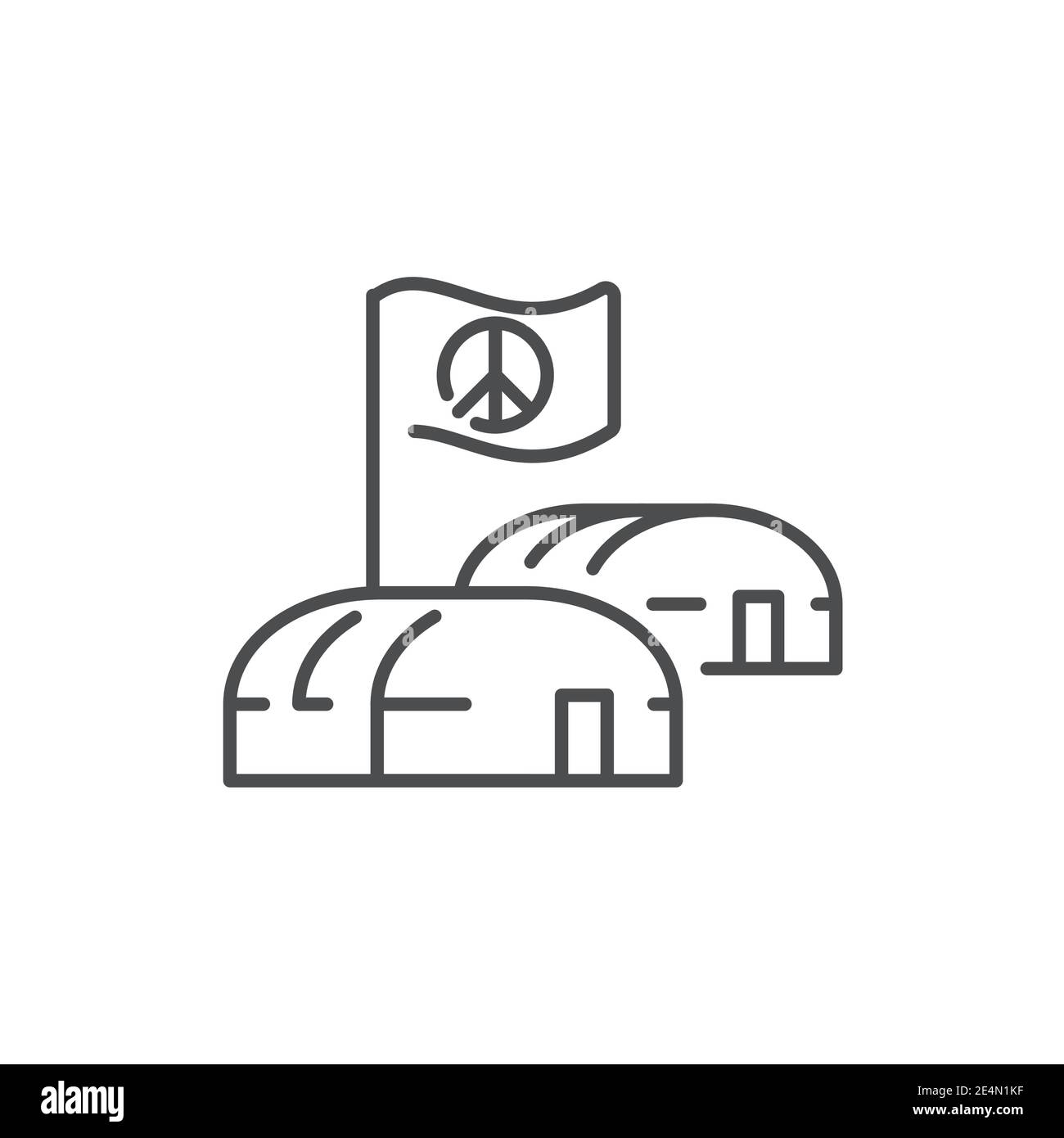 Refugee tents Stock Vector Images - Alamy