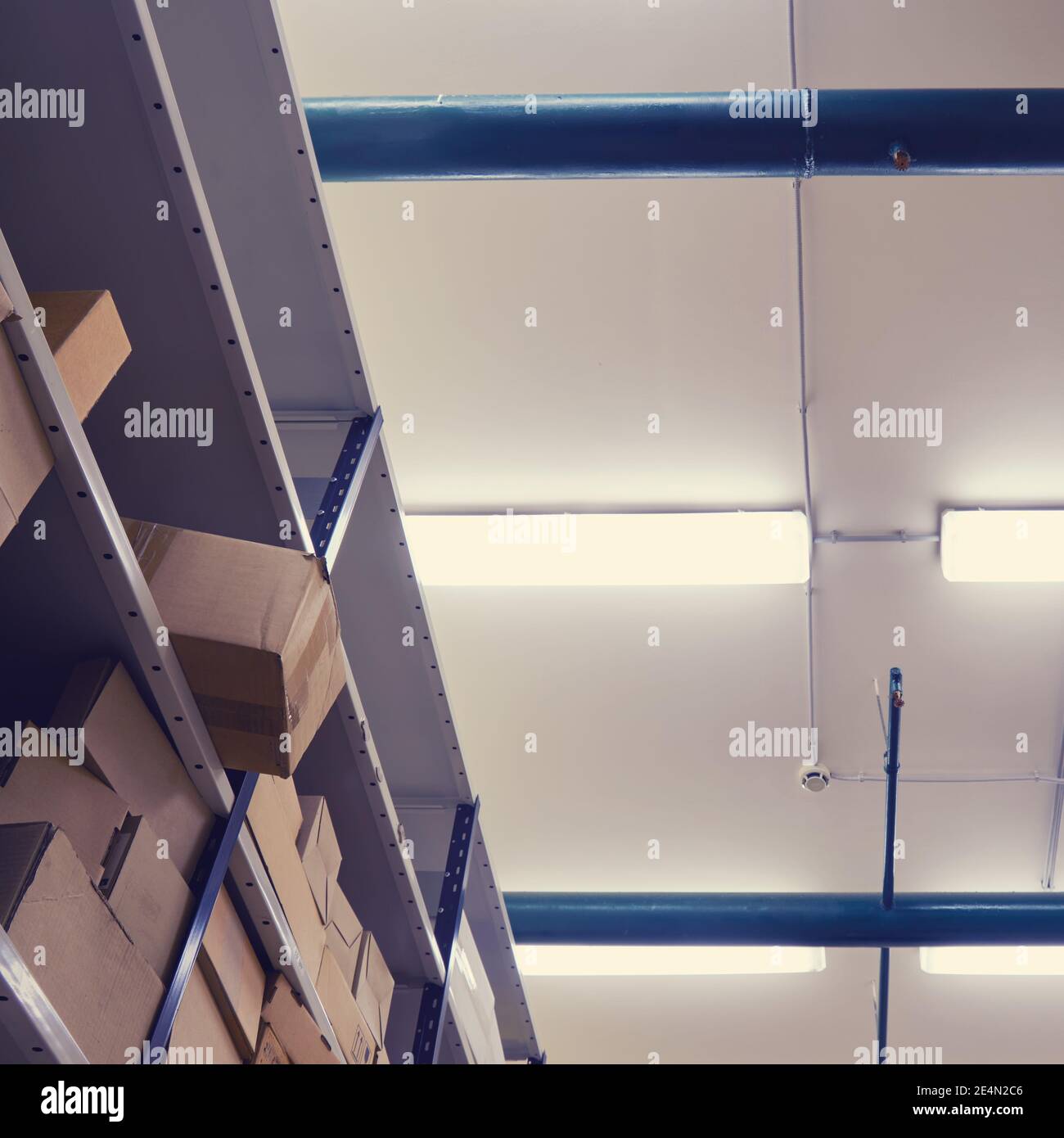 Fire extinguishing system on the ceiling of the technical room of the ...