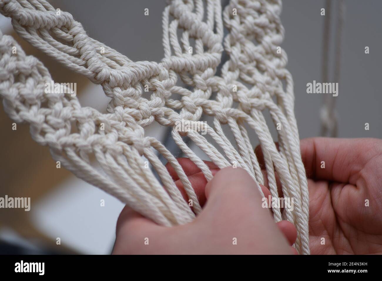 Macrame making hi-res stock photography and images - Alamy