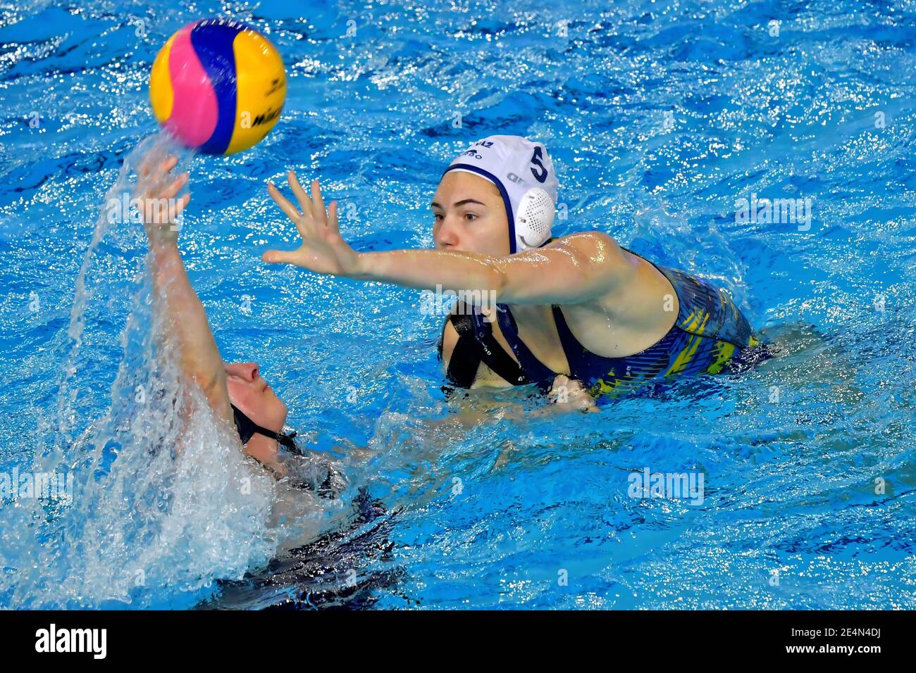 Geraldine Mahieu of France , Anastassiya Yeremina of Kazakhstan ...