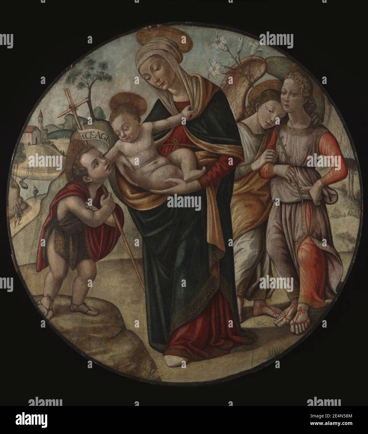 Master of the Borghese Tondo - Virgin and Child with Saint John the ...