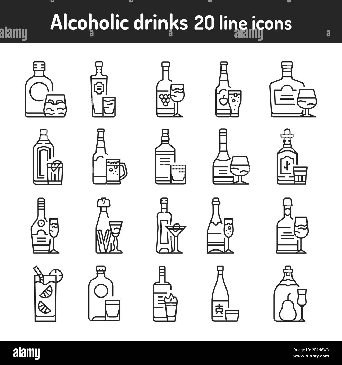 Sake bottles Stock Vector Images - Alamy