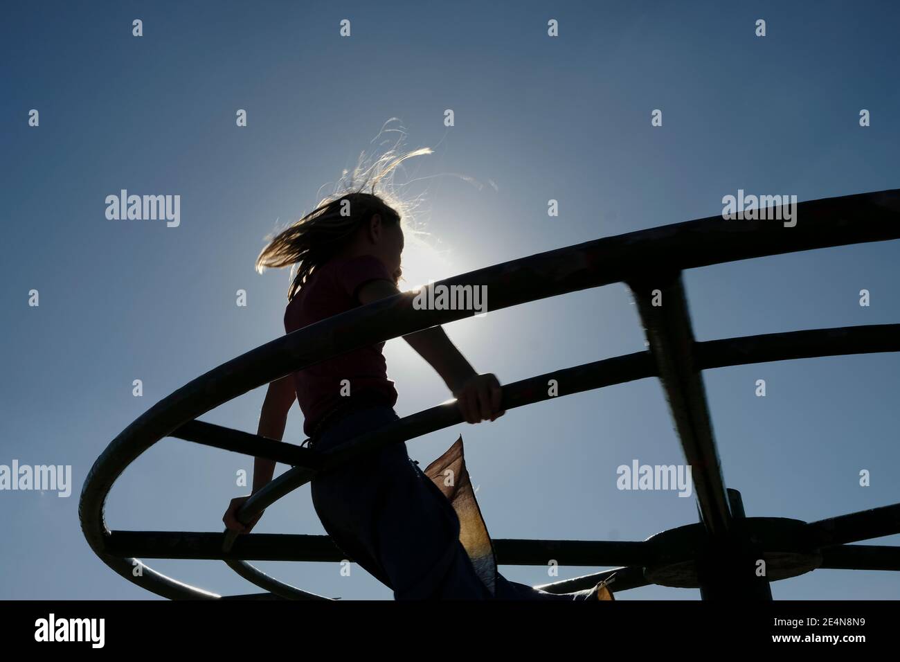 Girl roundabout hi-res stock photography and images - Alamy