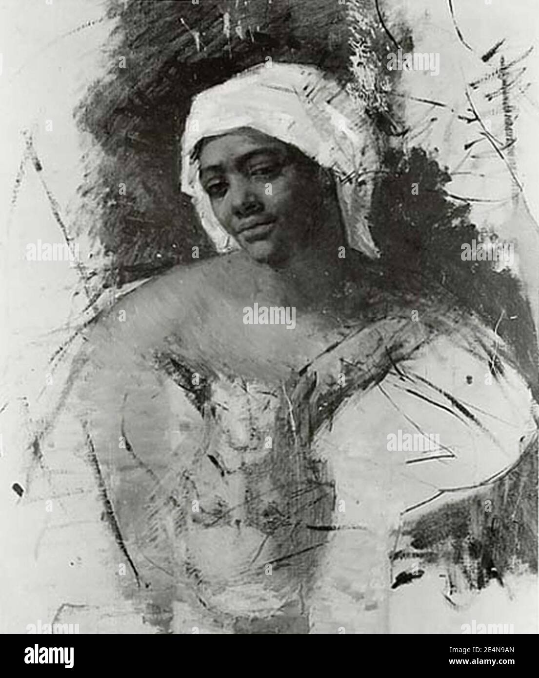 Mary Cassatt - Portrait of Mrs. Currey; Sketch of Mr. Cassatt Stock ...