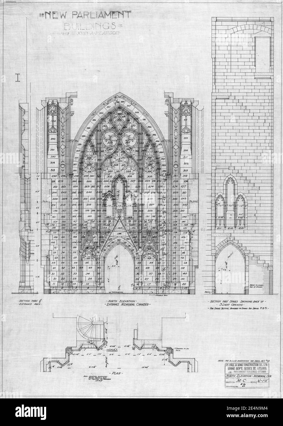 Memorial chamber section Stock Photo - Alamy