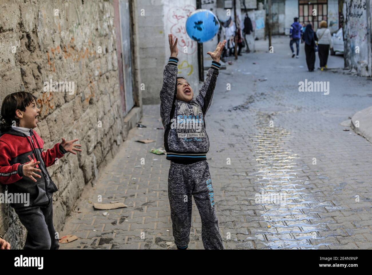Gaza City, The Gaza Strip, Palestine. 24th Jan, 2021. Palestinian ...